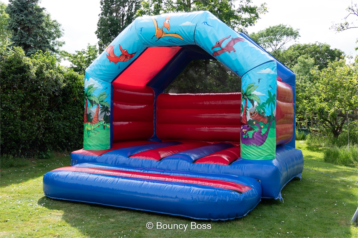 Dinosaur Bouncy Castle Theme 12ft x 12ft - Bouncy Castle & Soft Play ...