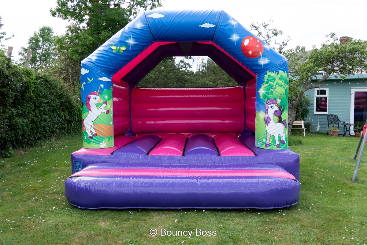 Unicorn Theme Bouncy Castle 12ft x 12ft A Frame - Bouncy Castle & Soft ...